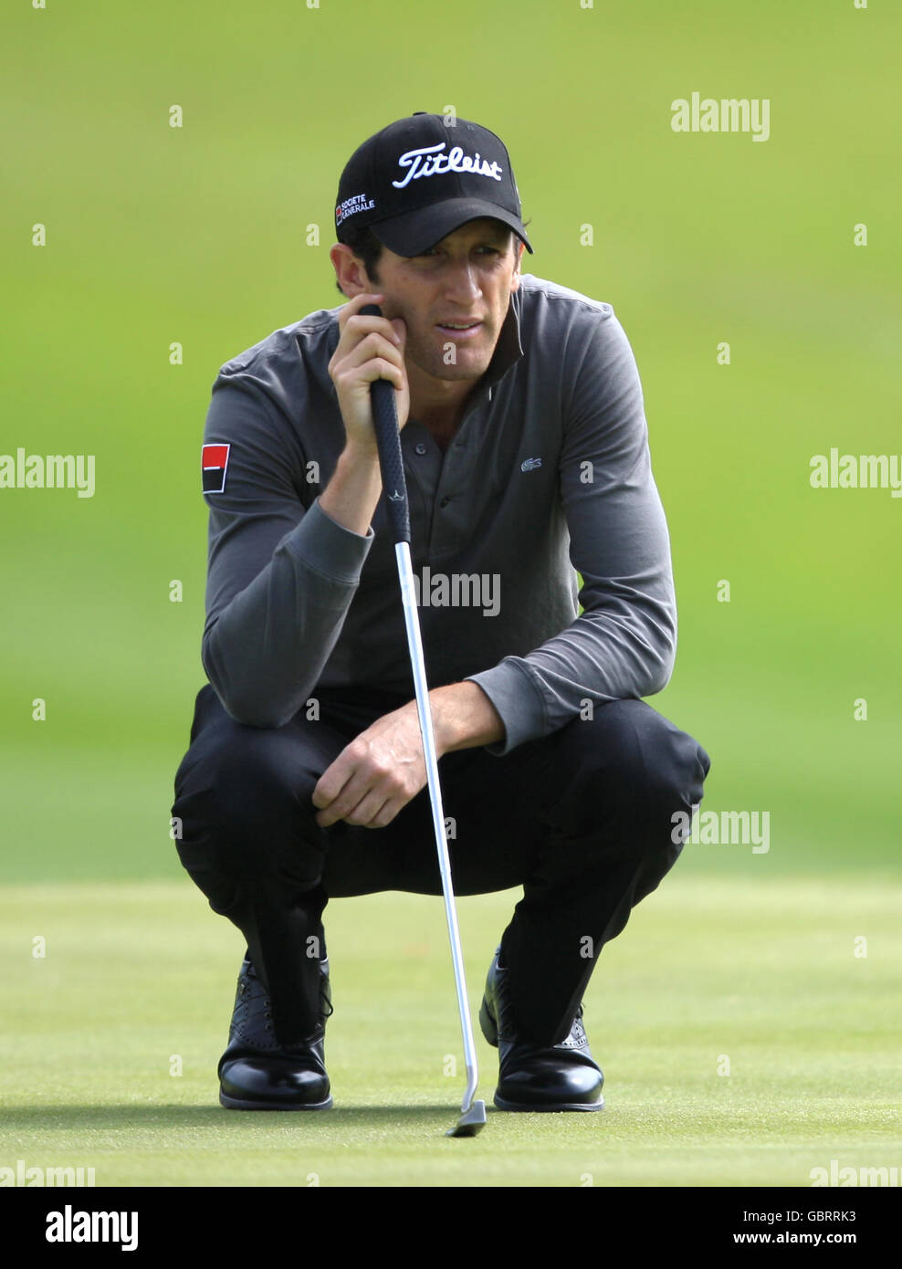 France's Gregory Bourdy in action during round one of the Celtic Manor ...