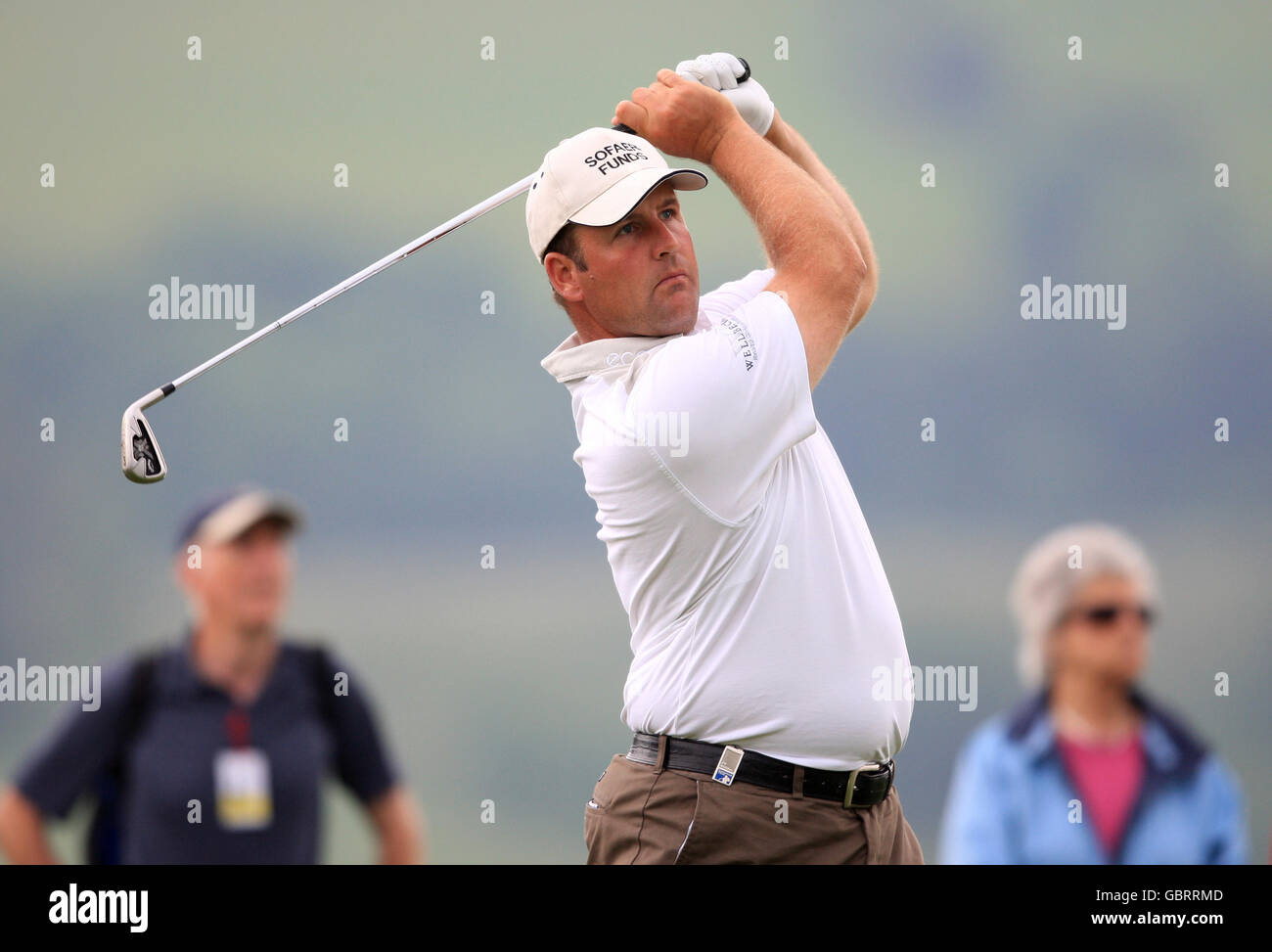 England's John Bickerton in action during round 2 of the Celtic Manor ...