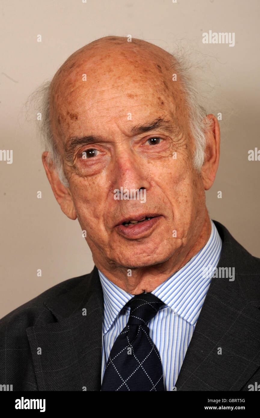 Lord Moser is photographed at the Houses of Parliament in London Stock ...
