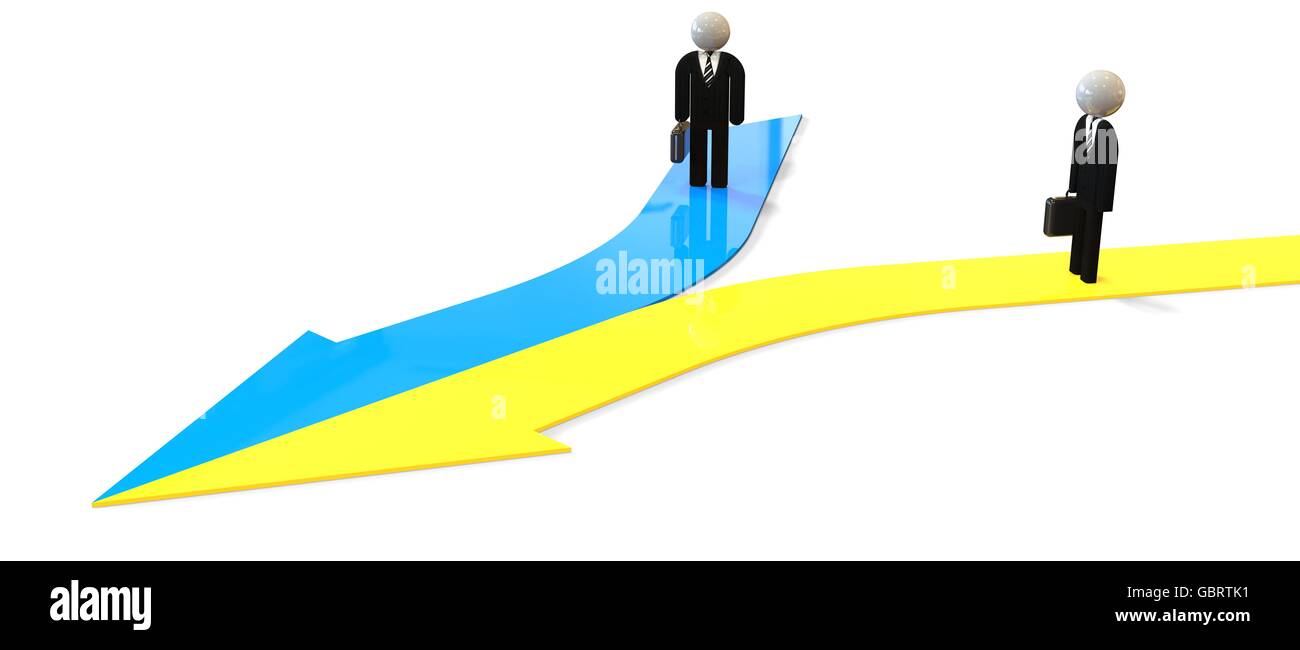 3D render image representing merging business Stock Photo - Alamy