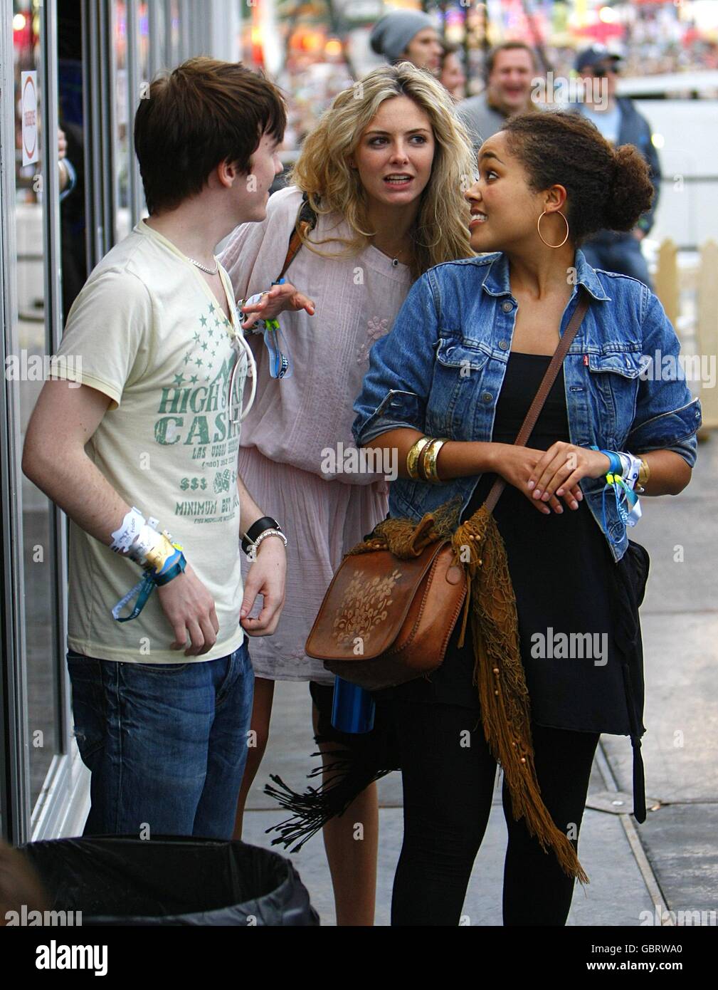 Tamsin egerton backstage isle wight festival hi-res stock photography ...