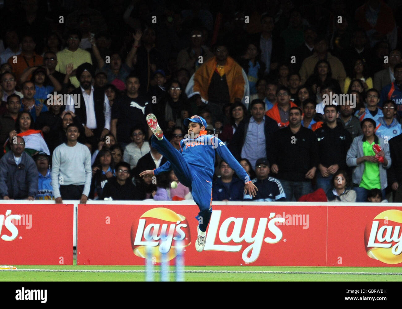 Indian cricketer catch hi-res stock photography and images - Alamy