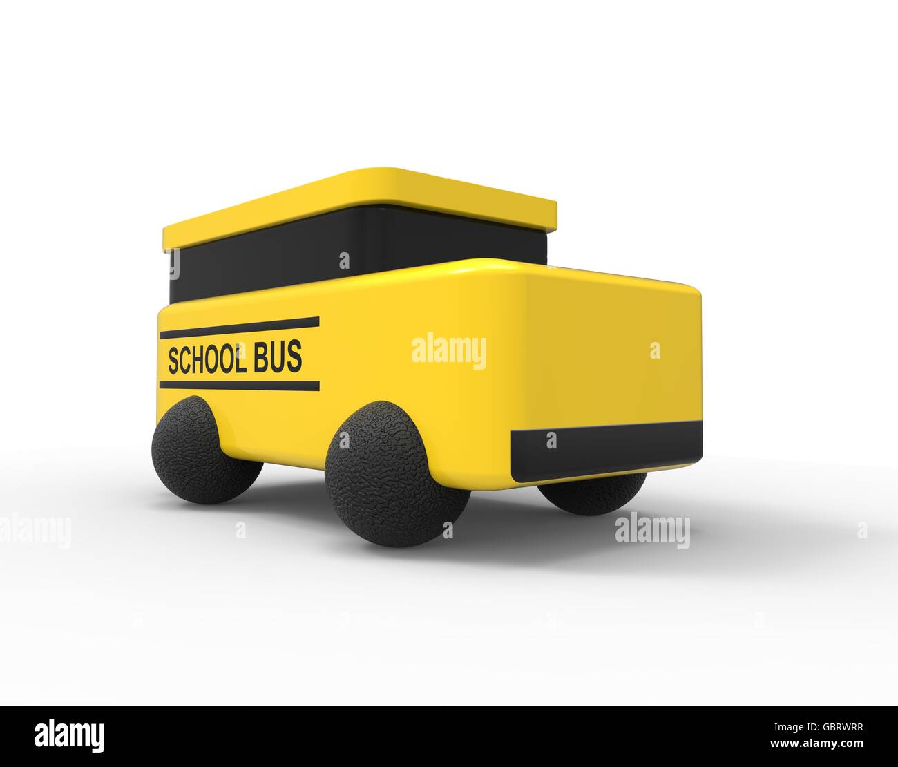 3D render image representing an School Bus concept Stock Photo - Alamy