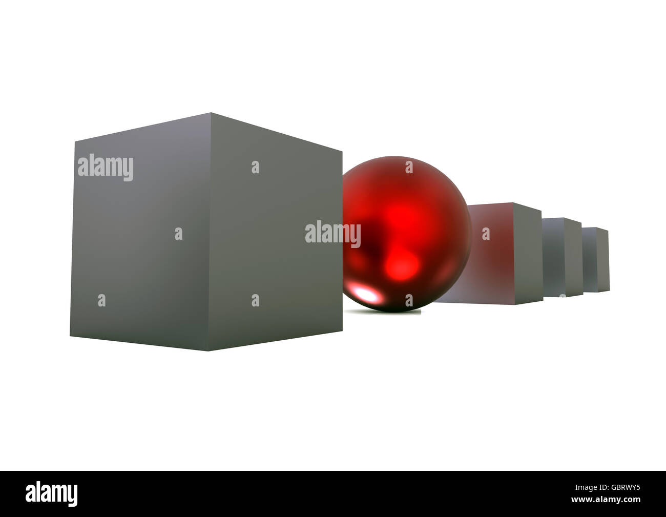 3D render image representing an unique concept Stock Photo - Alamy