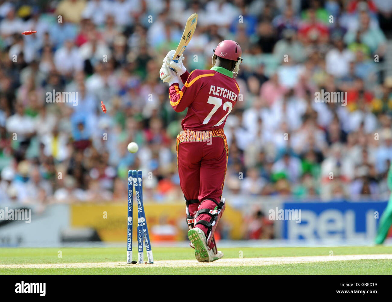 West Indies' Andre Fletcher is bowled out by South Africa's Wayne ...