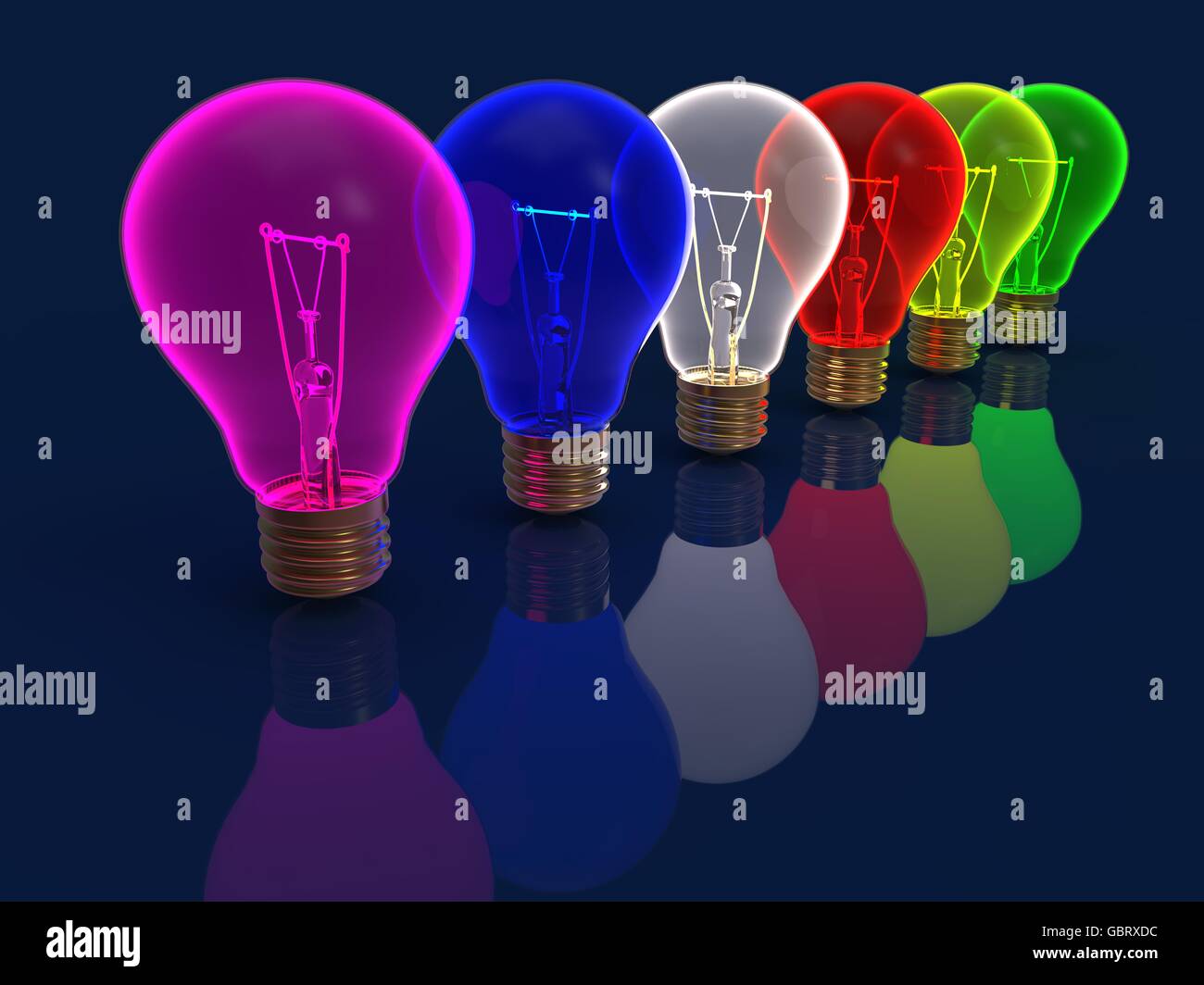 3D render image representing different ideas concept Stock Photo - Alamy