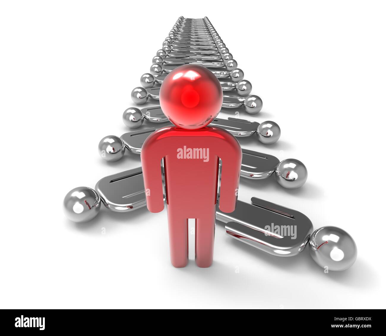 3D render image representing a strong winner concept Stock Photo - Alamy