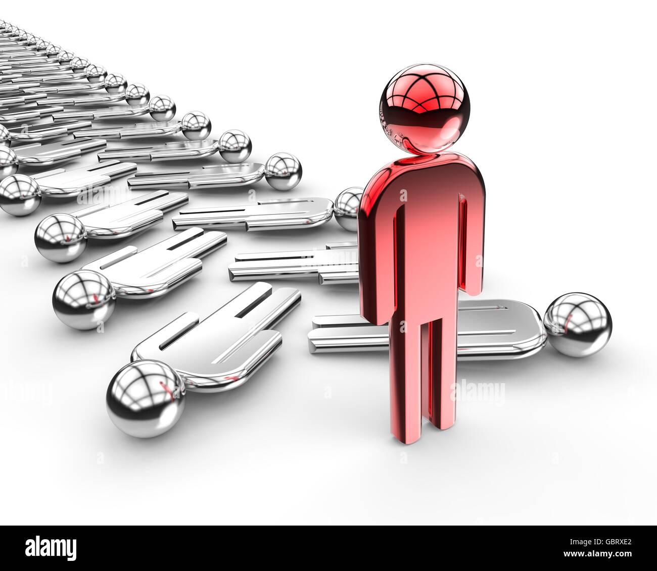 3D render image representing a strong winner concept Stock Photo - Alamy