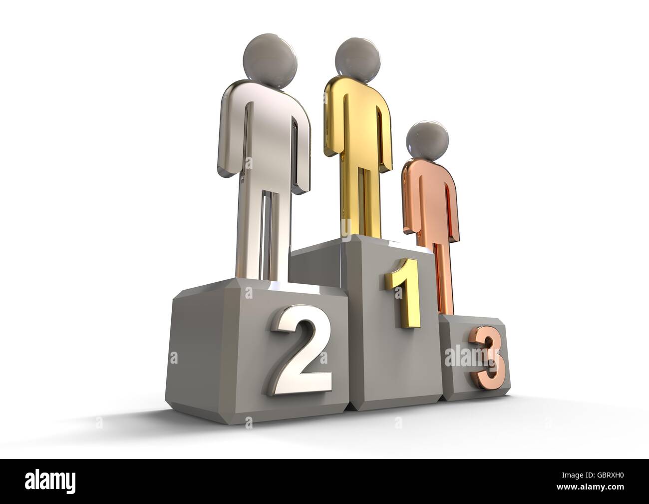 3D render image representing a Winner podium concept Stock Photo - Alamy