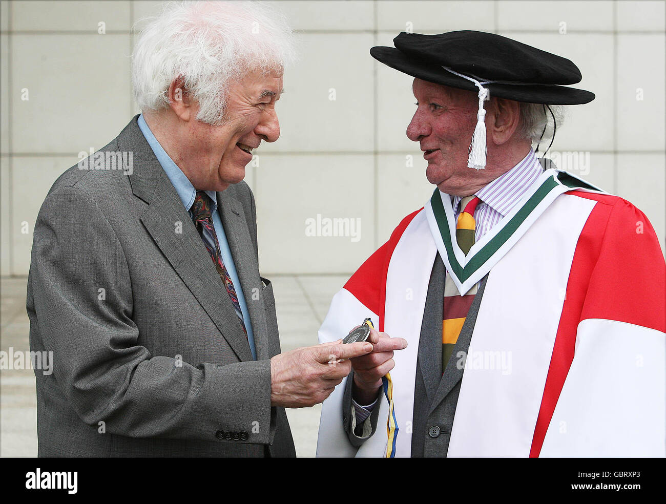 Legendary Playwright Brian Friel (right)with his University College ...