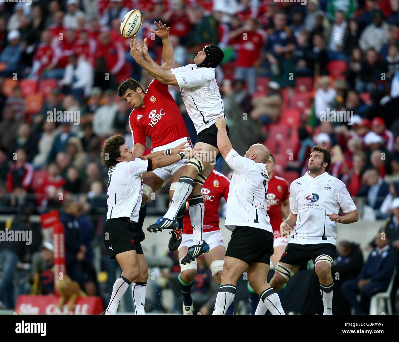 British and Irish Lions' Donncha O'Callaghan and Southern Kings' Marco ...