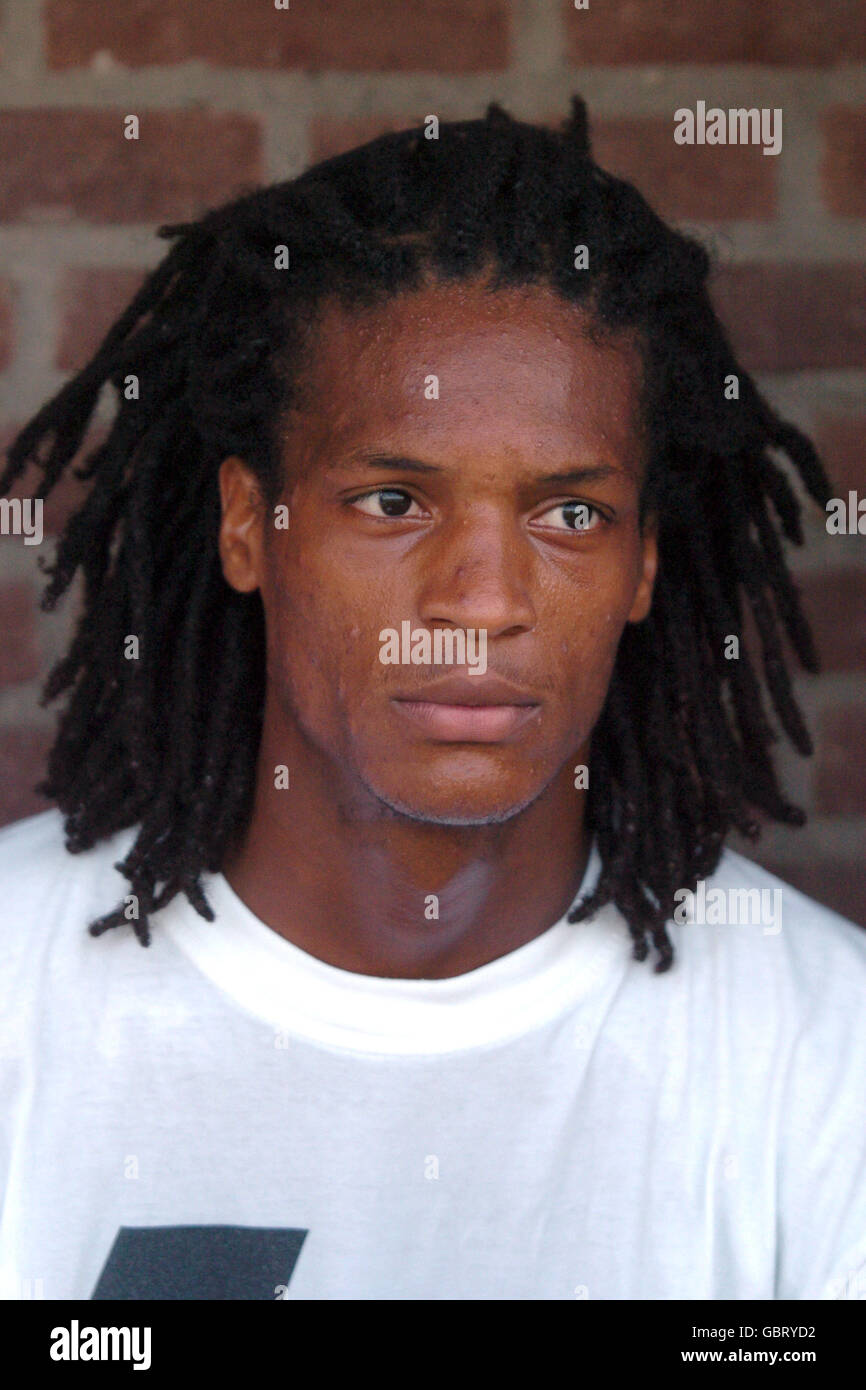 Football headshot head shot dreadlocks hi-res stock photography and ...