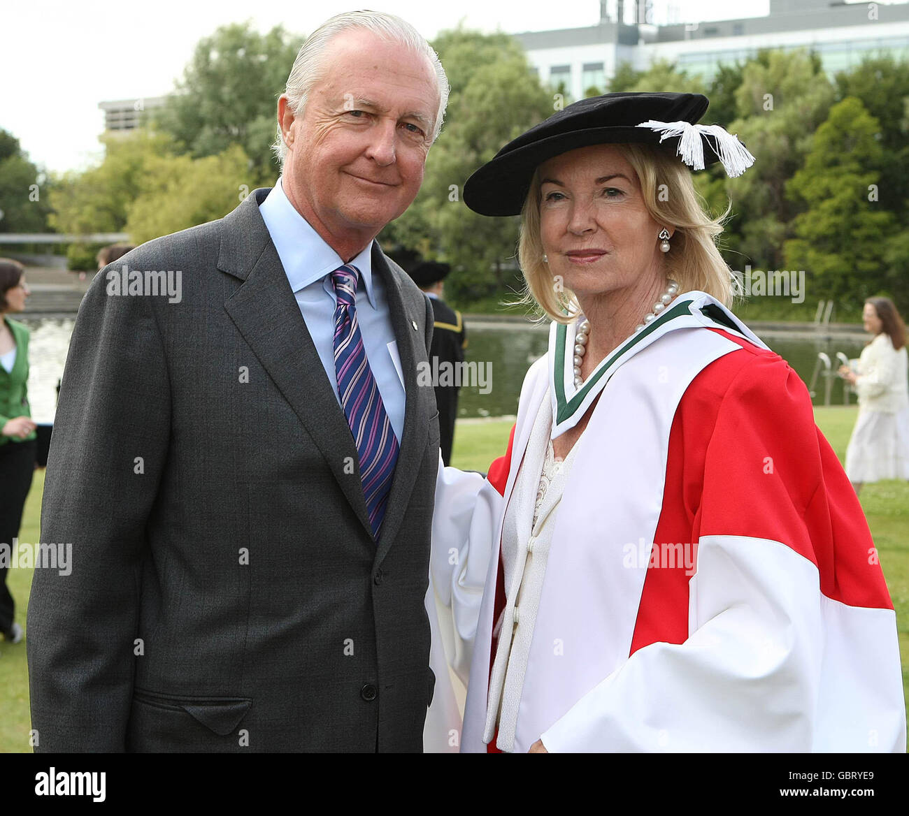 Brian Friel receives UCD Ulysses Medal Stock Photo - Alamy