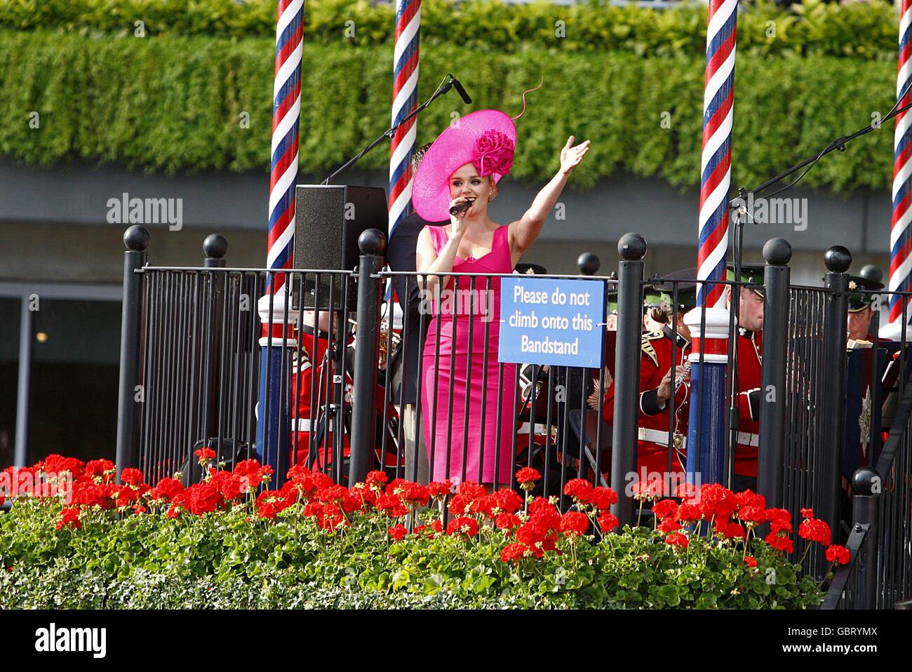 Alternate crop katherine jenkins performs at ascot racecourse hi-res ...