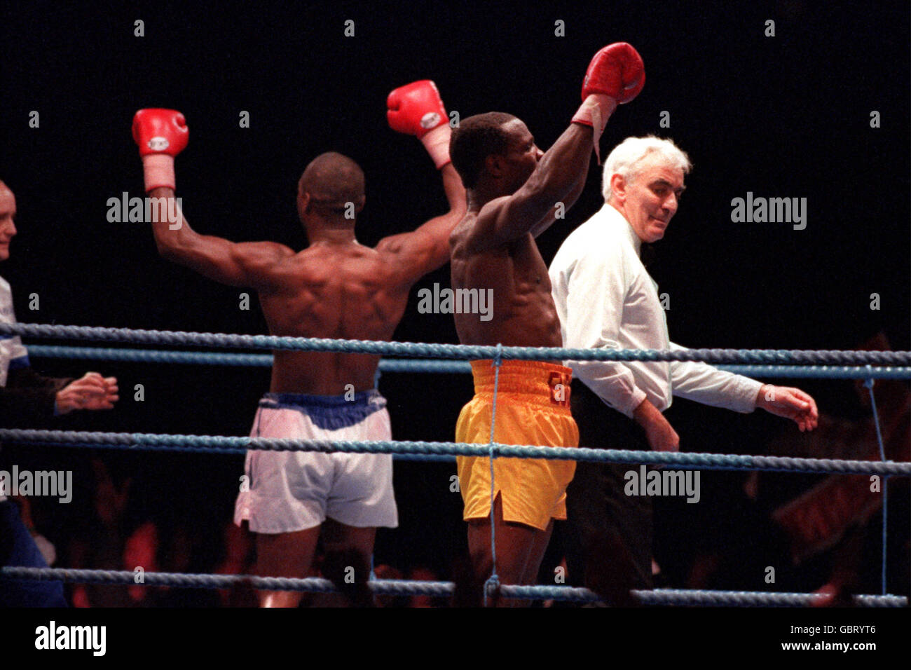 Boxing - WBC & WBO Super Middleweight - Chris Eubank v Nigel Benn - Old ...