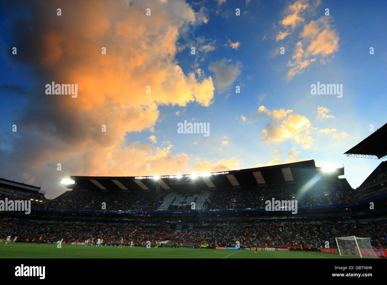 A general view of the action at the Ellis Park Stadium, Johannesburg ...