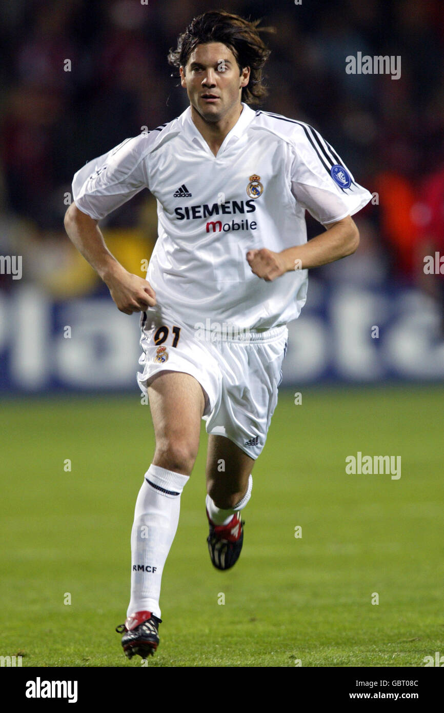 Bayer leverkusen v real madrid santiago solari hi-res stock photography ...