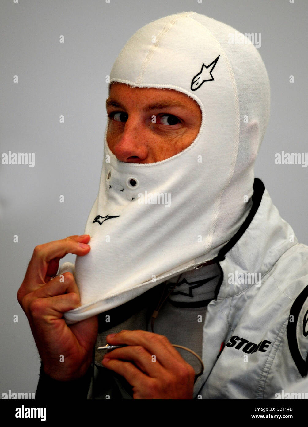 Racing driver balaclava hi-res stock photography and images - Alamy