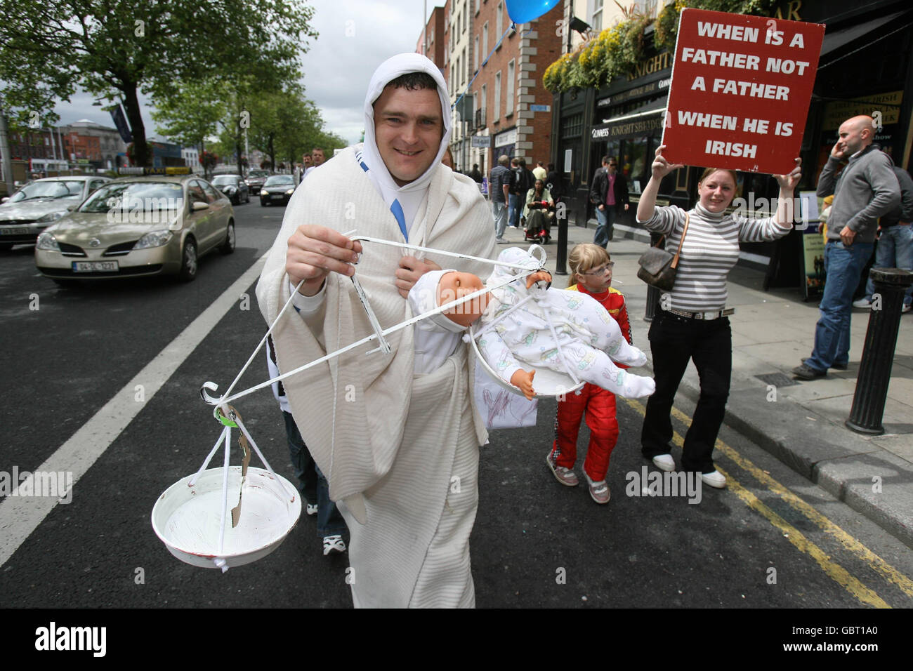Irish fathers march Stock Photo - Alamy