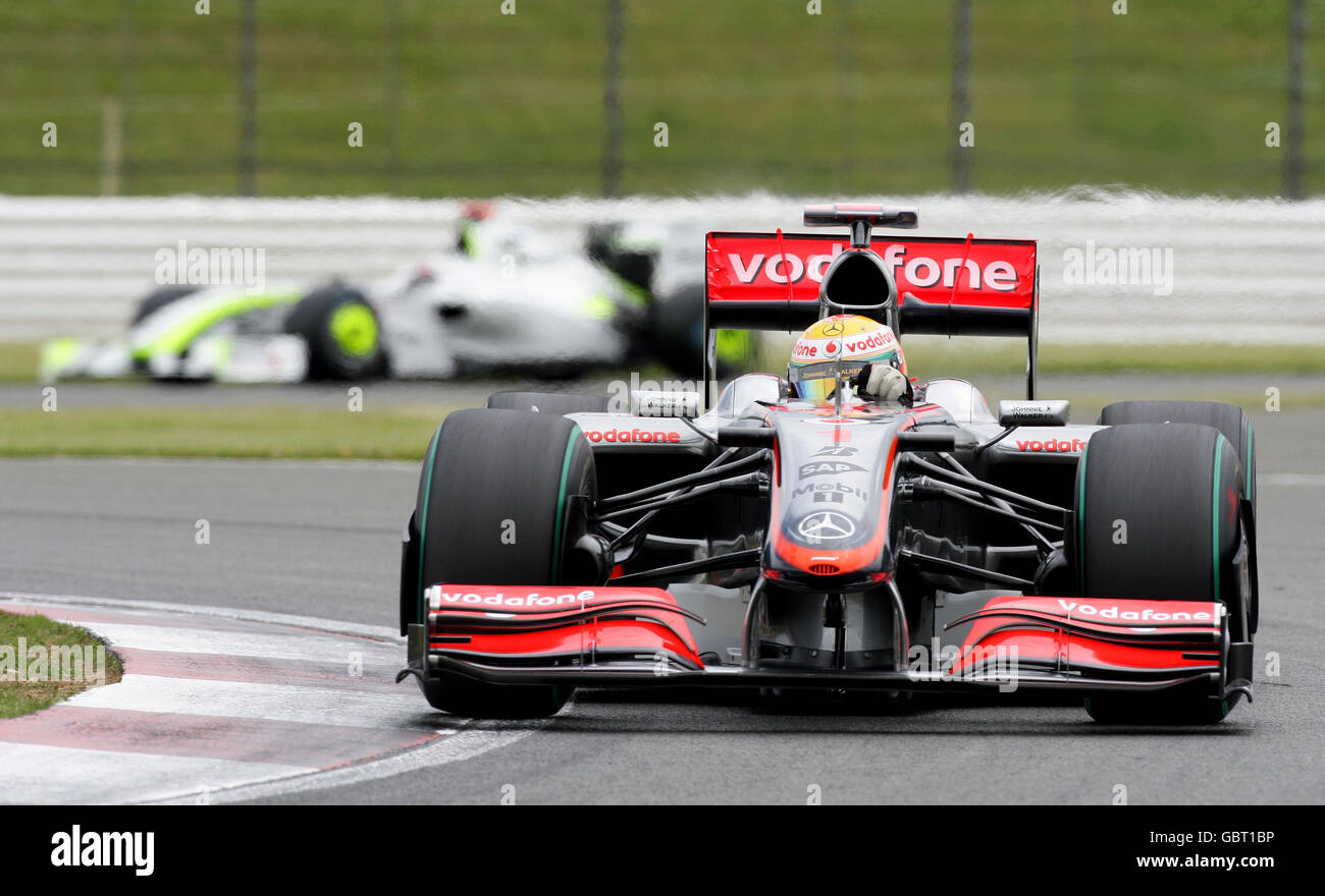 Brawn gps button the british grand prix at silverstone hi-res stock ...