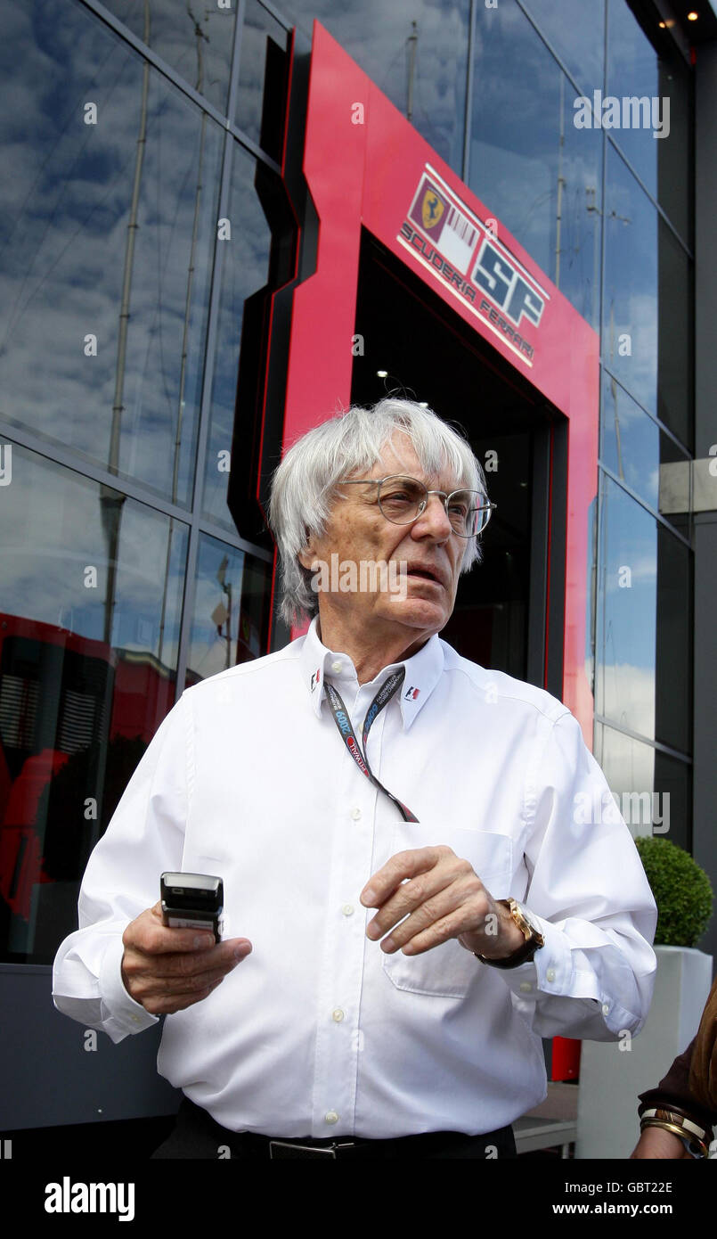 President and CEO of Formula One Bernie Ecclestone walks past the ...