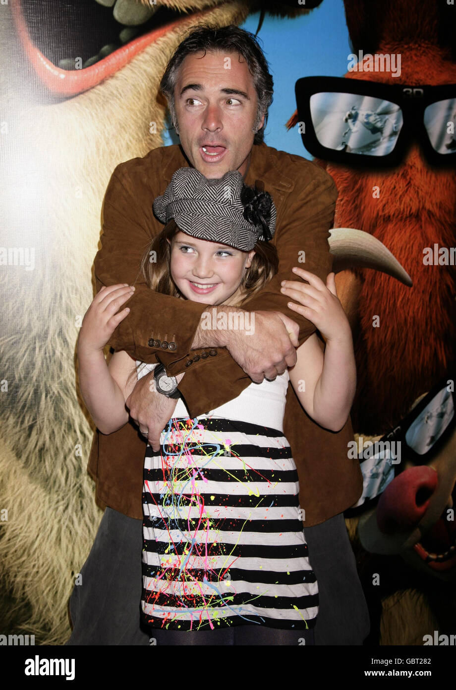 Greg Wise and daughter Gaia Romilly arriving for the gala screening of ...