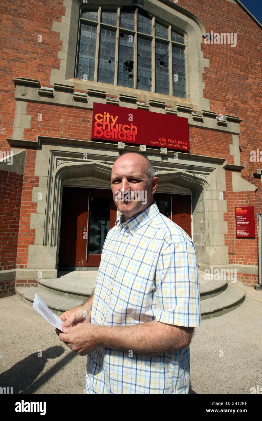 Pastor Malcolm Morgan outside the City Church in the University area of ...