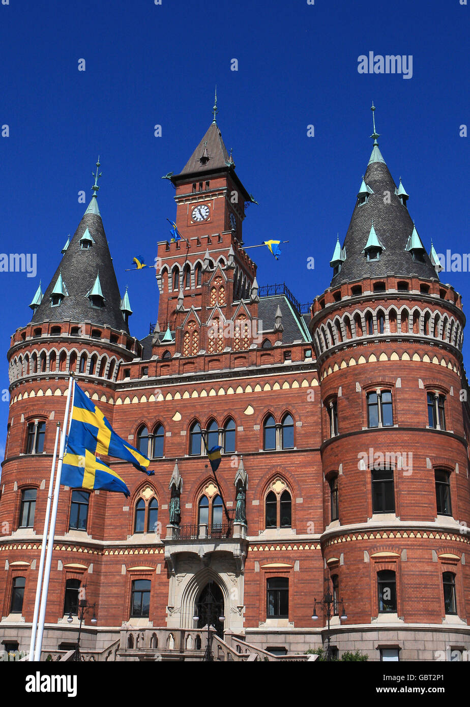 Helsingborg flags sweden hi-res stock photography and images - Alamy