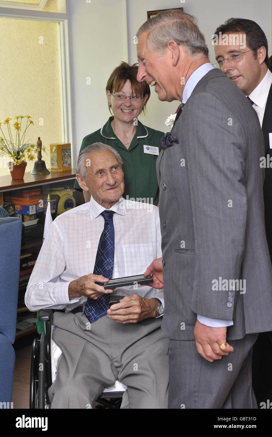 Charles and camilla visit llandovery hospital hi-res stock photography ...