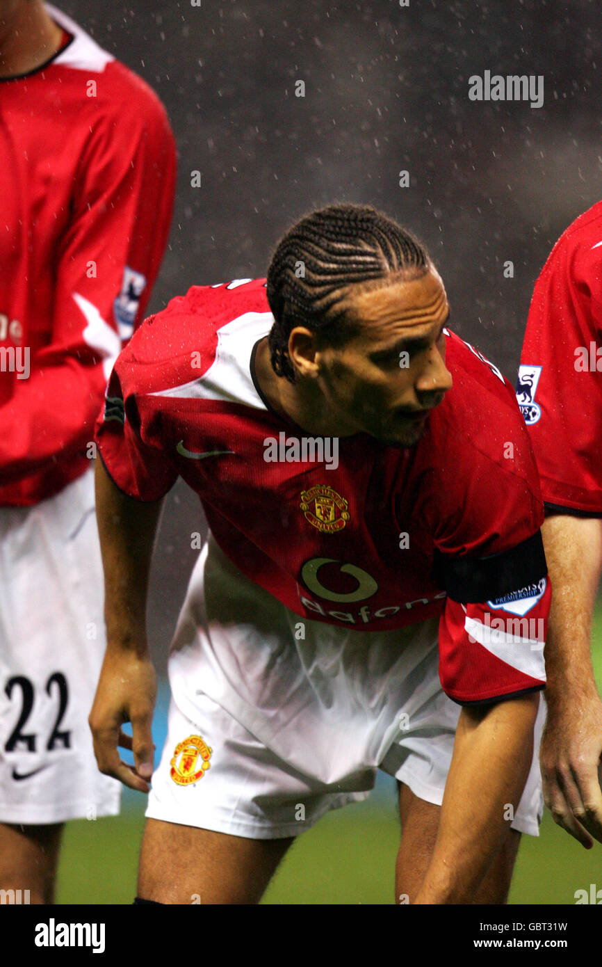 Manchester United's Rio Ferdinand returns to the starting line up Stock ...