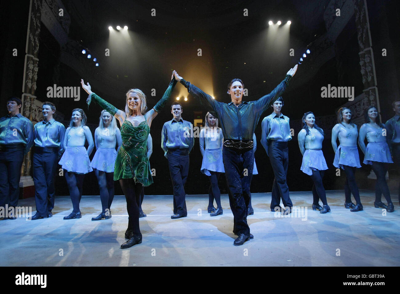 Lead dancers Melissa Convery (left) and Alan Kanefick and the cast of ...