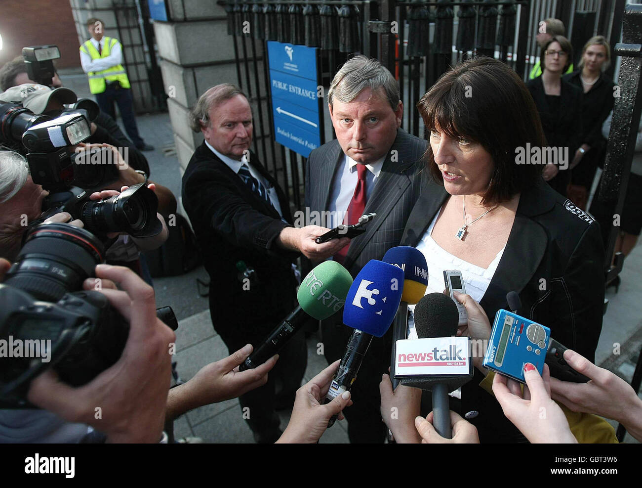 Government PR consultant Monica Leech pictured with husband John ...