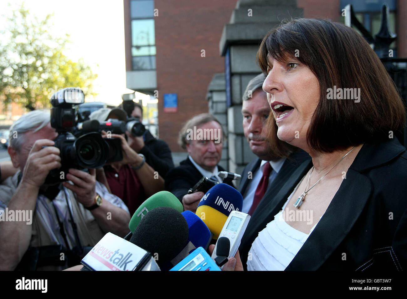 Government PR consultant Monica Leech pictured with husband John ...