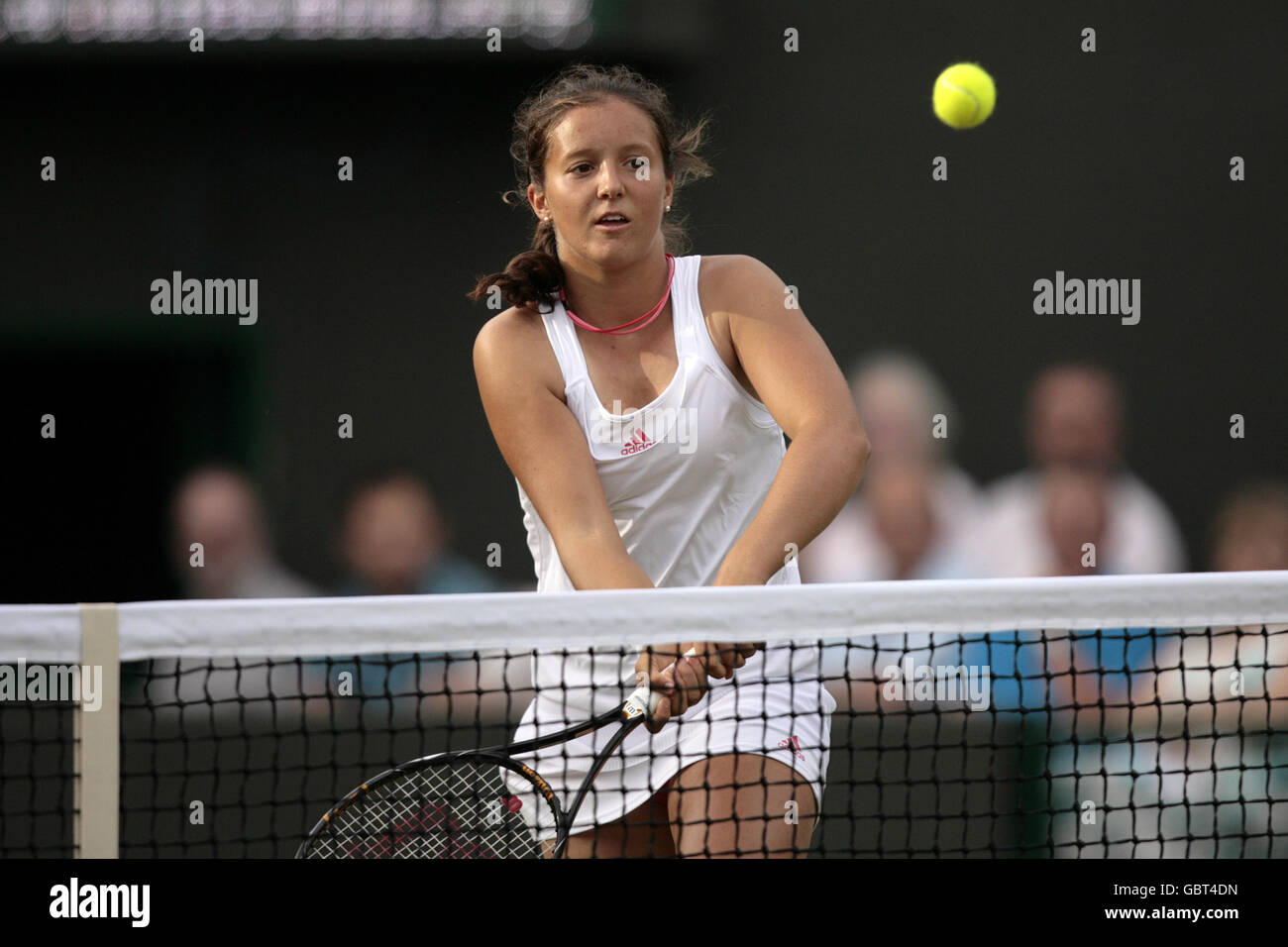 Great Britain's Laura Robson in action during her doubles match with ...