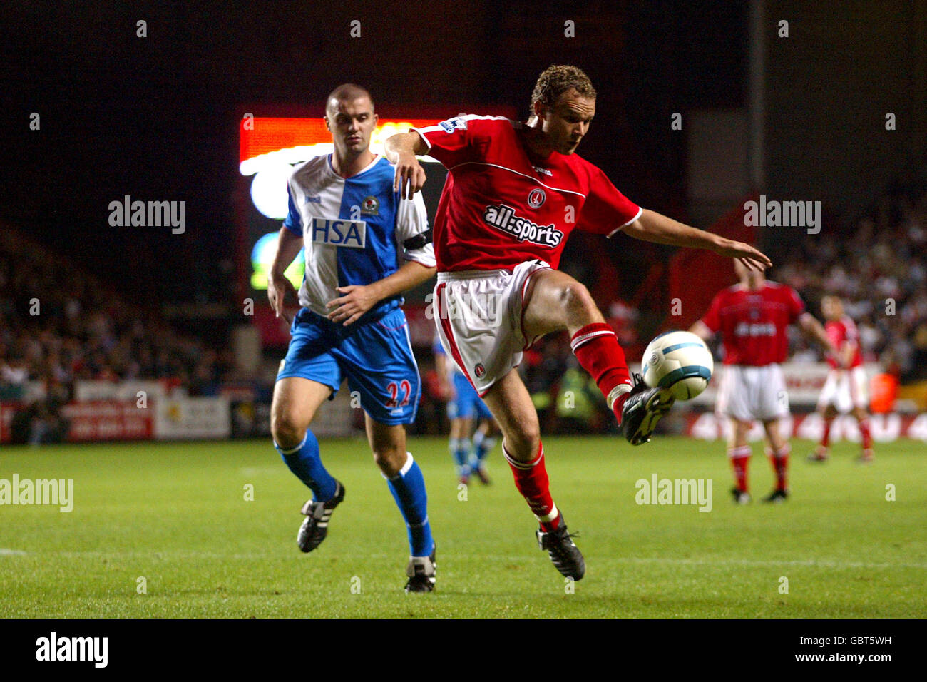 Charlton Athletic's Jonatan Johansson controls the ball away from ...