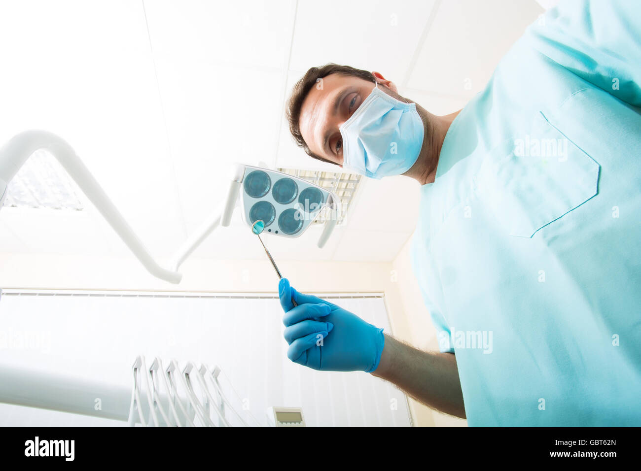 Inspection at the Dentist from the point of view of the patient Stock ...