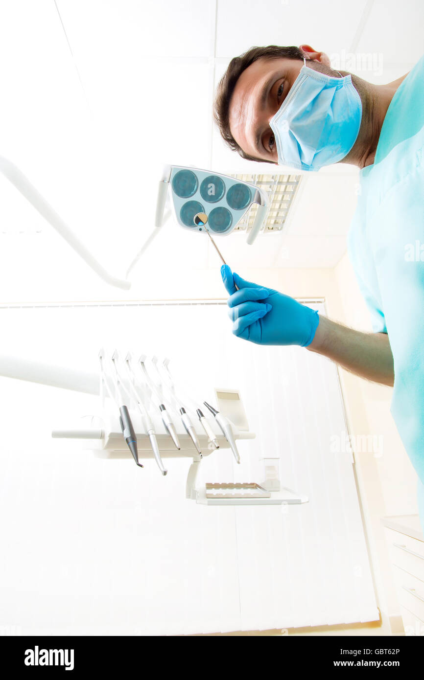 Inspection at the Dentist from the point of view of the patient Stock ...