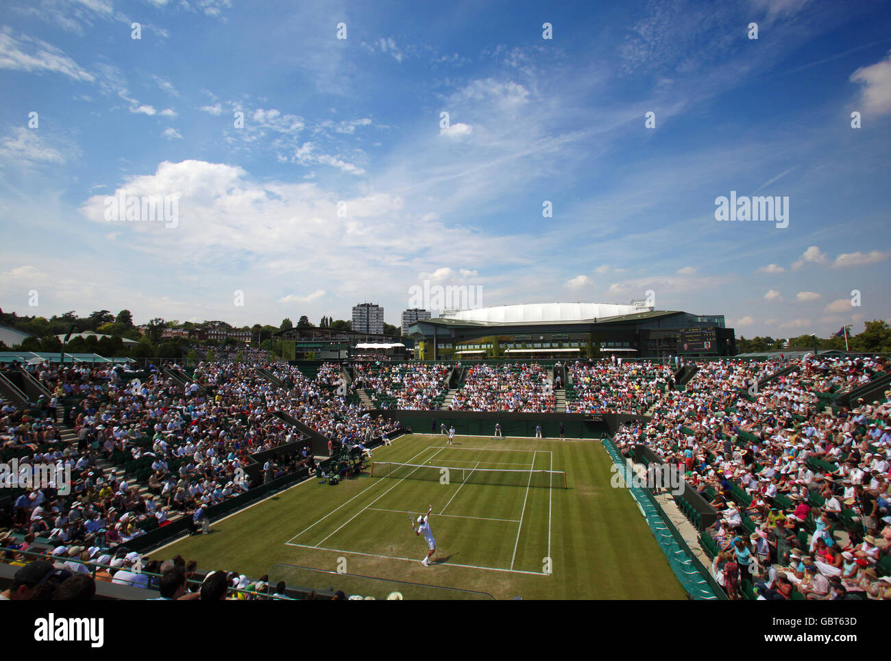 General view of the action on Court Two during day 4 of the 2009 ...