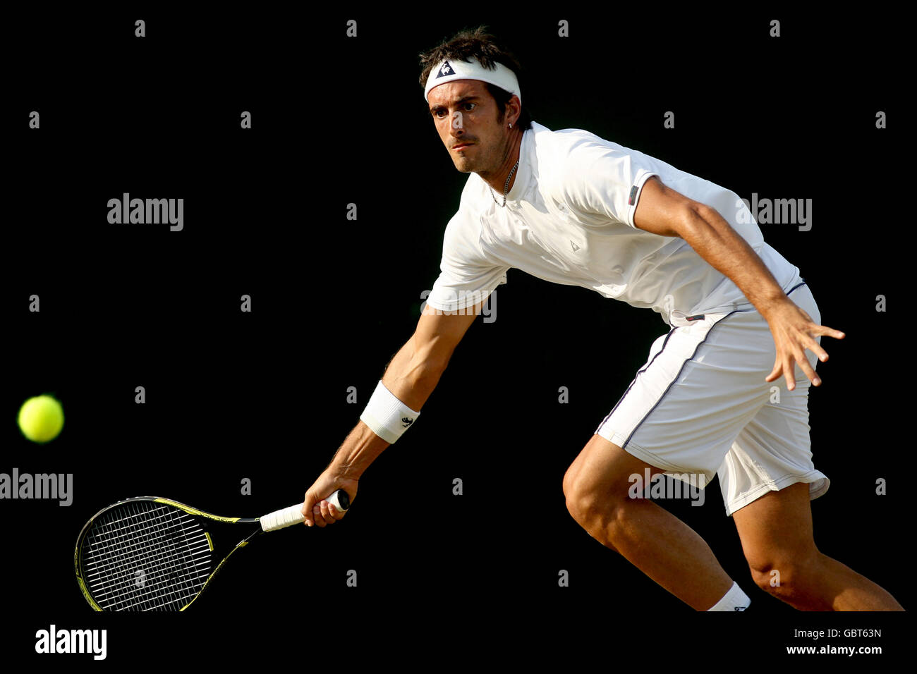 Italy's Potito Starace in action against Czech Republic's Radek ...