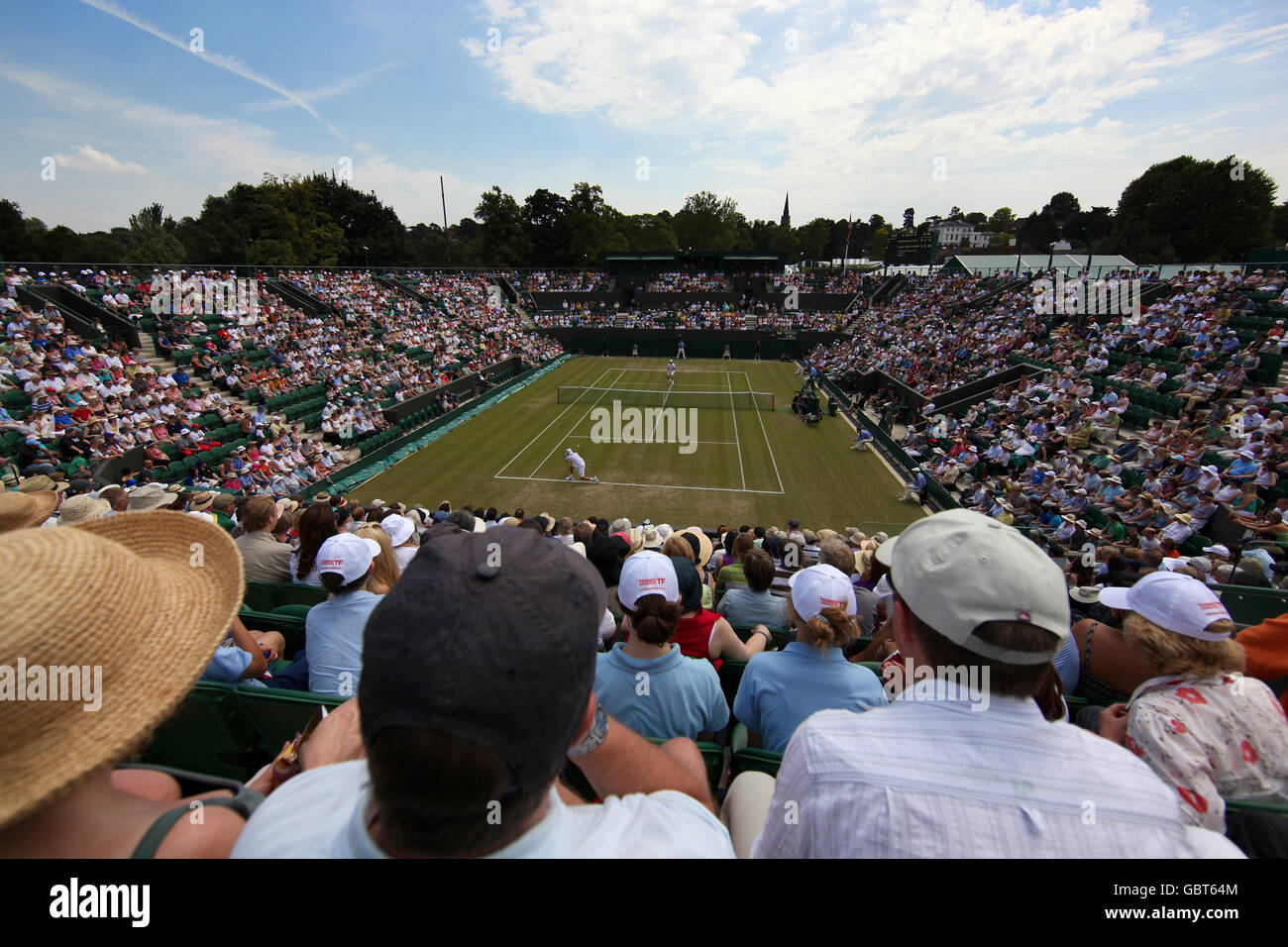 General view of the action on Court Two during day 4 of the 2009 ...
