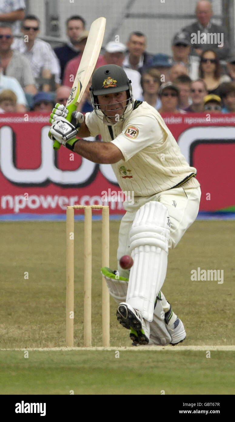 Australia captain Ricky Ponting bats during the tour match at the ...