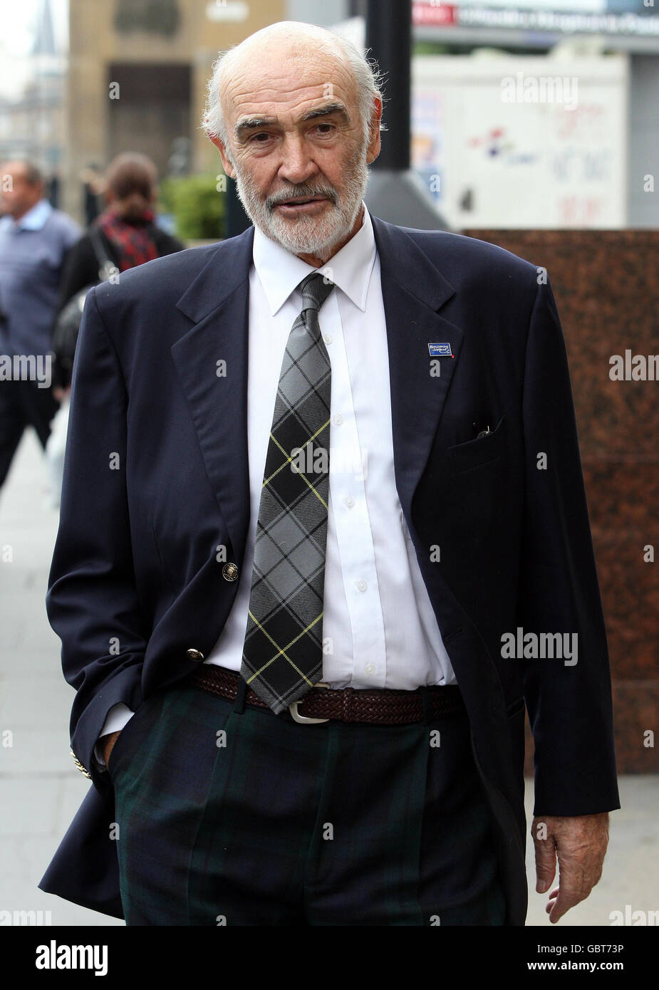 Sir Sean Connery leaves the Film House in Edinburgh after handing out ...