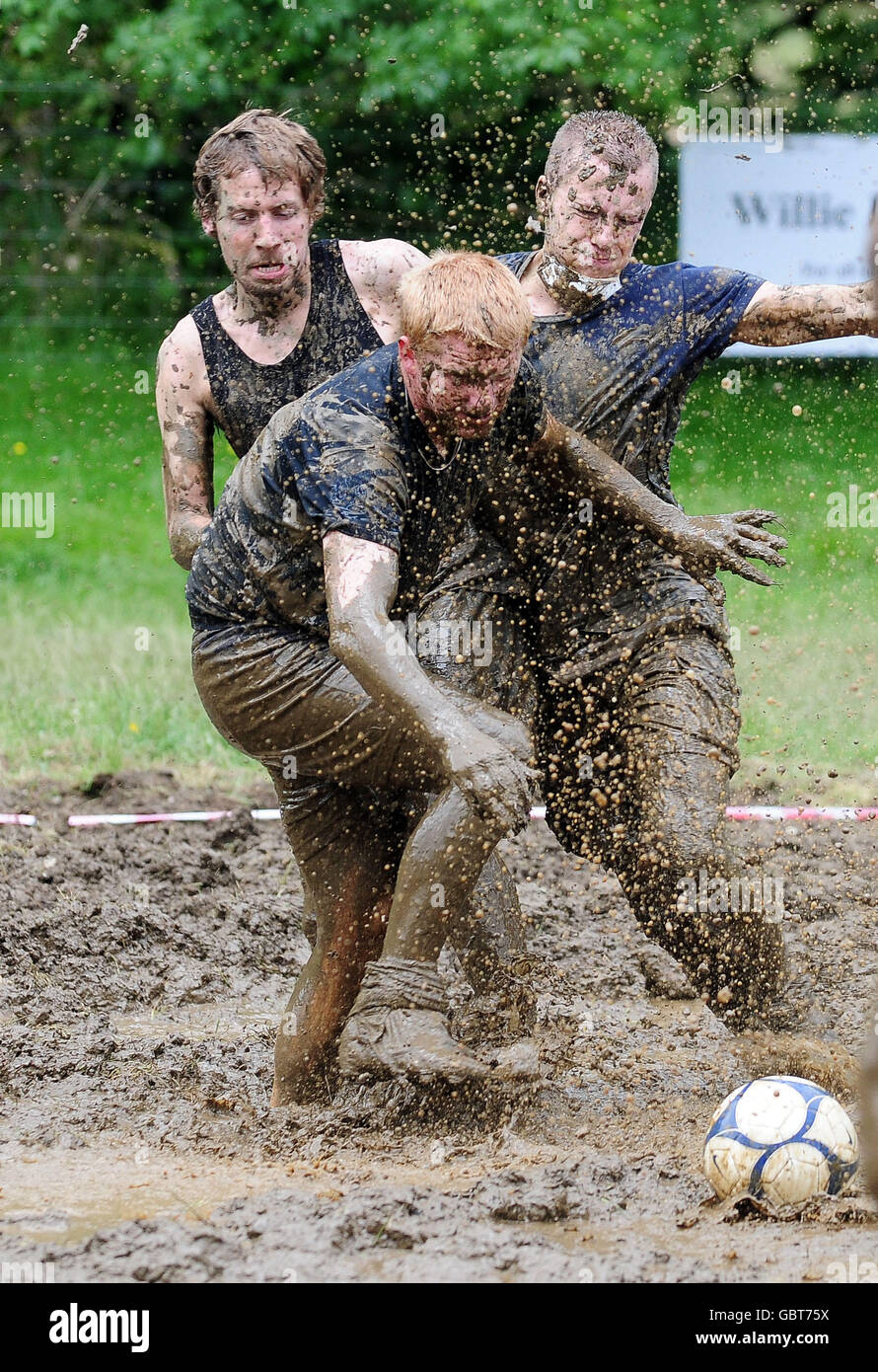 Soccer - Swamp Soccer New World Championships - Strachur Stock Photo ...