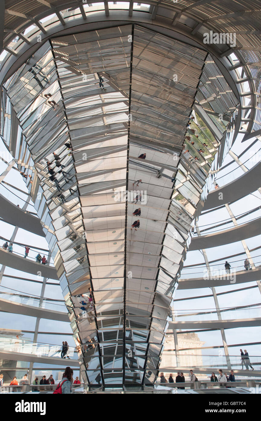 Inside Norman Foster's Bundestag (Parliament building) Dome, Berlin ...