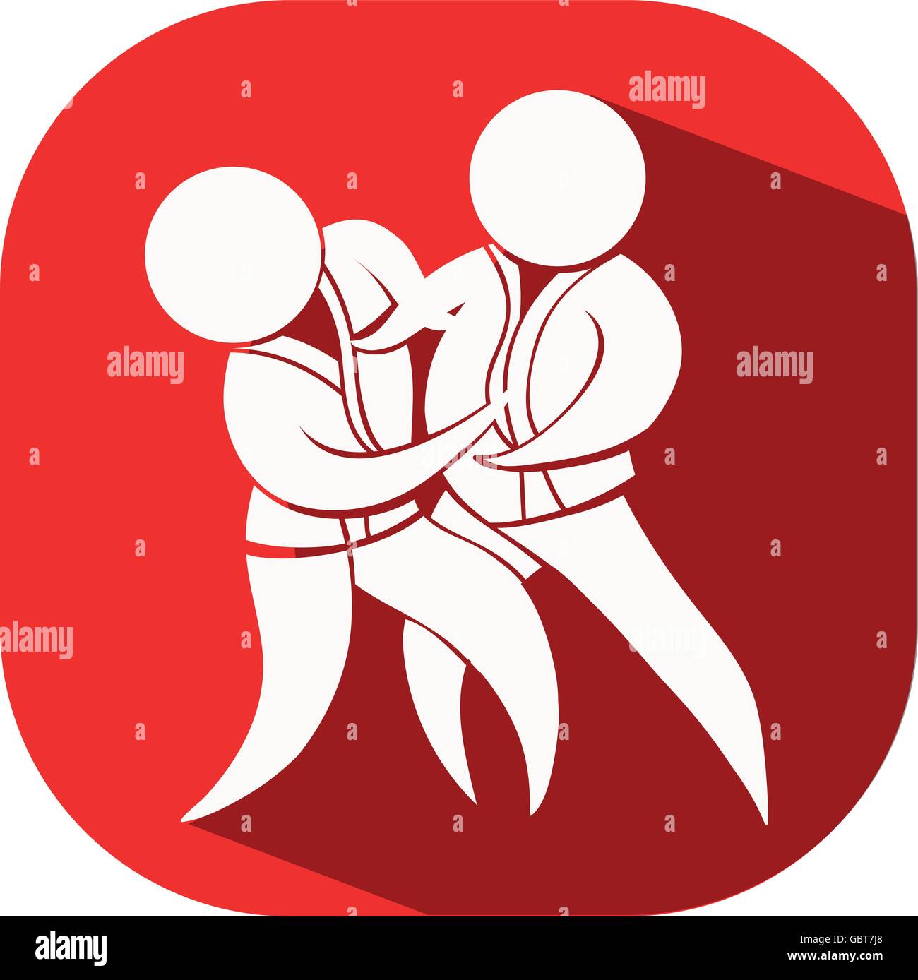 Judo icon Stock Vector Images - Alamy