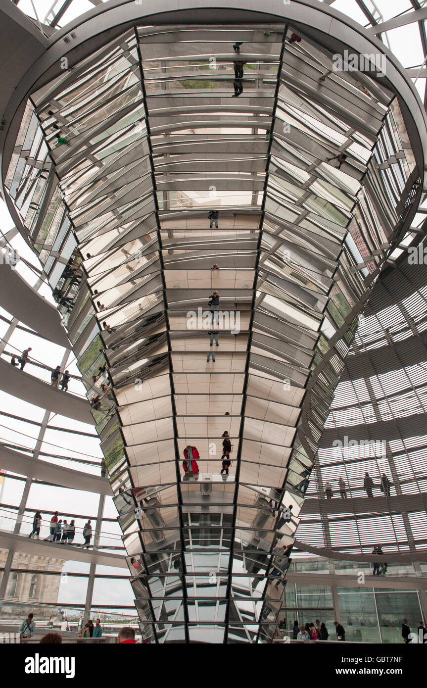 Inside Norman Foster's Bundestag (Parliament building) Dome, Berlin ...