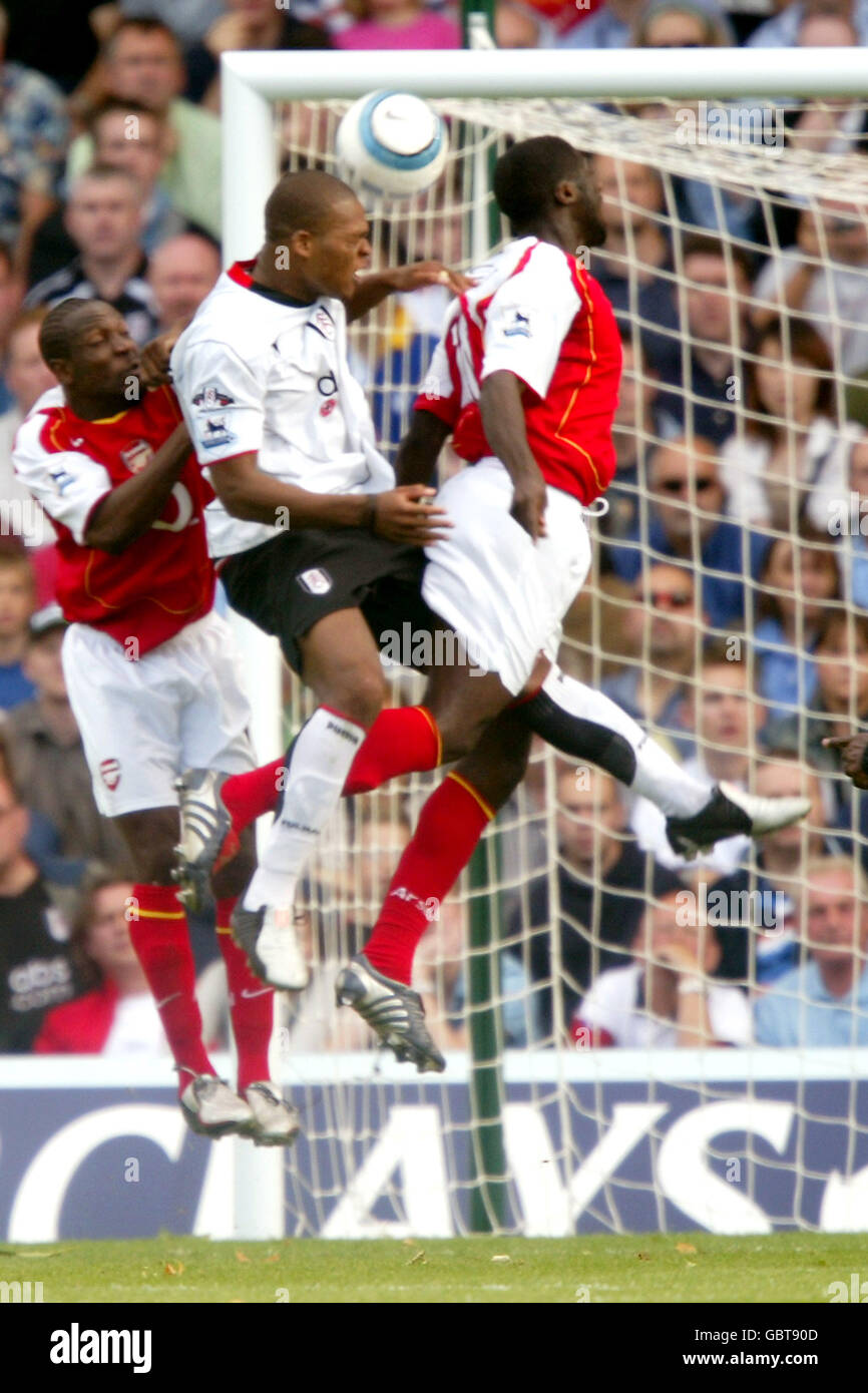 Fulhams collins john goal only for it to be disallowed hi-res stock ...