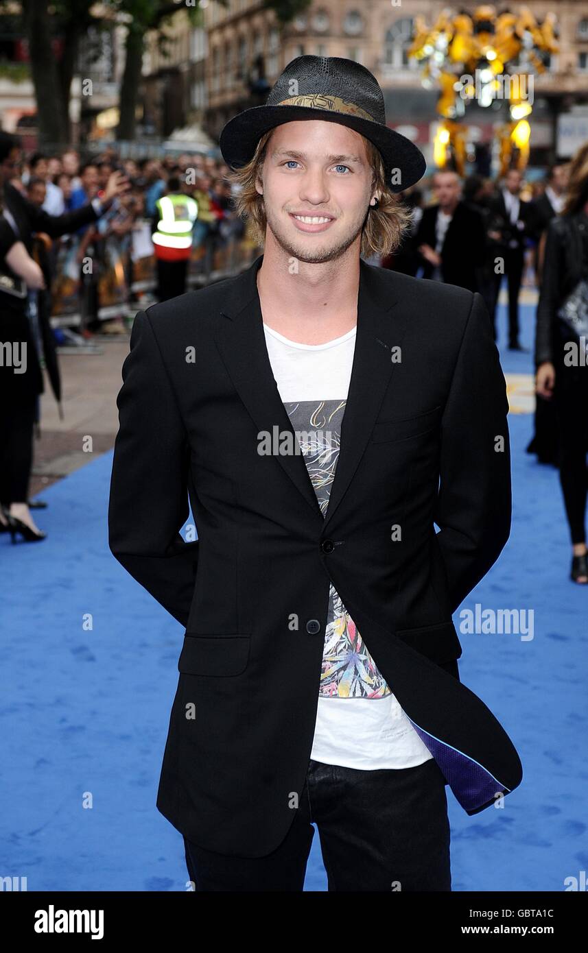 Sam branson arriving for the uk premiere of transformers hi-res stock ...