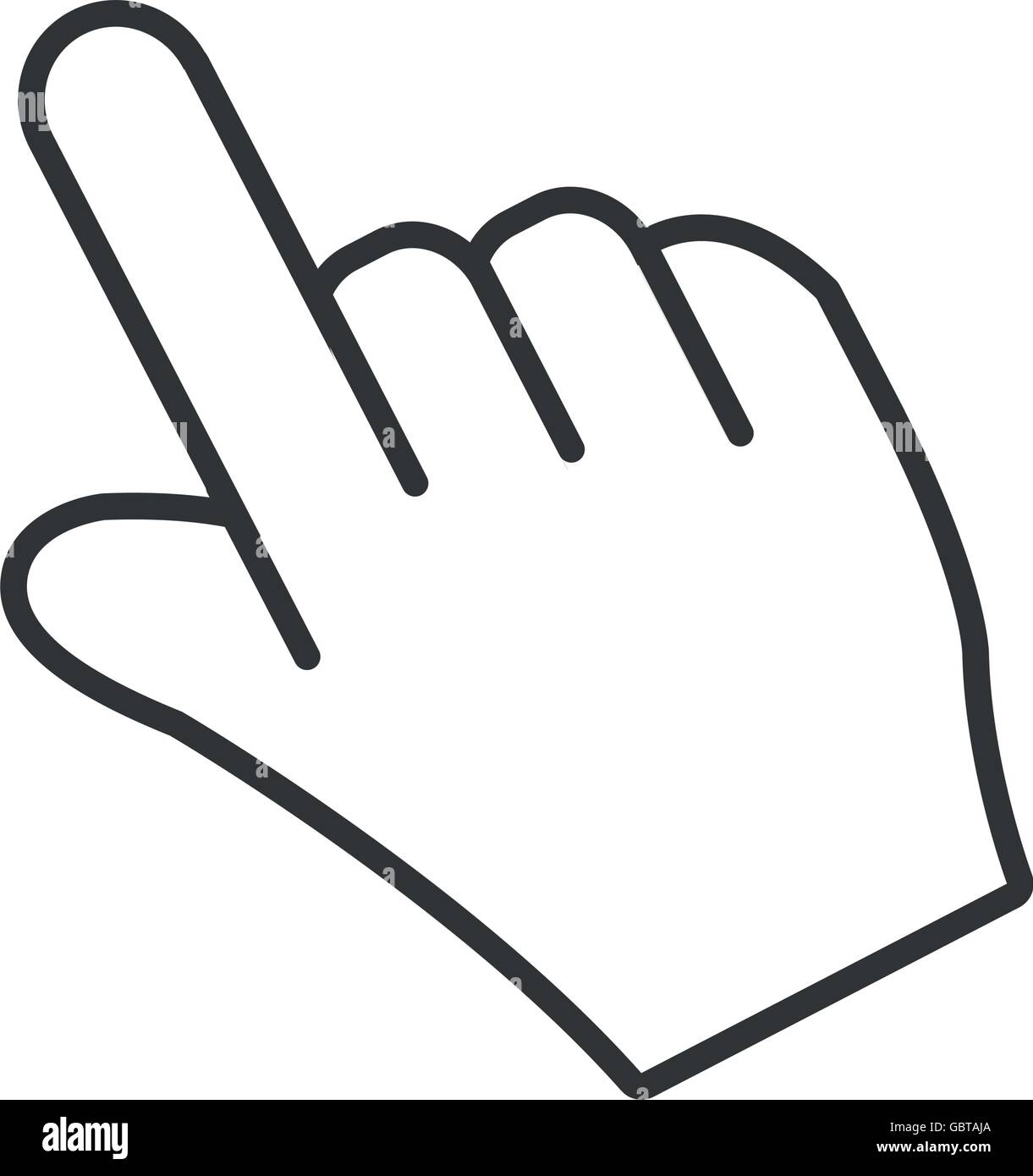 hand pointer icon Stock Vector Image & Art - Alamy