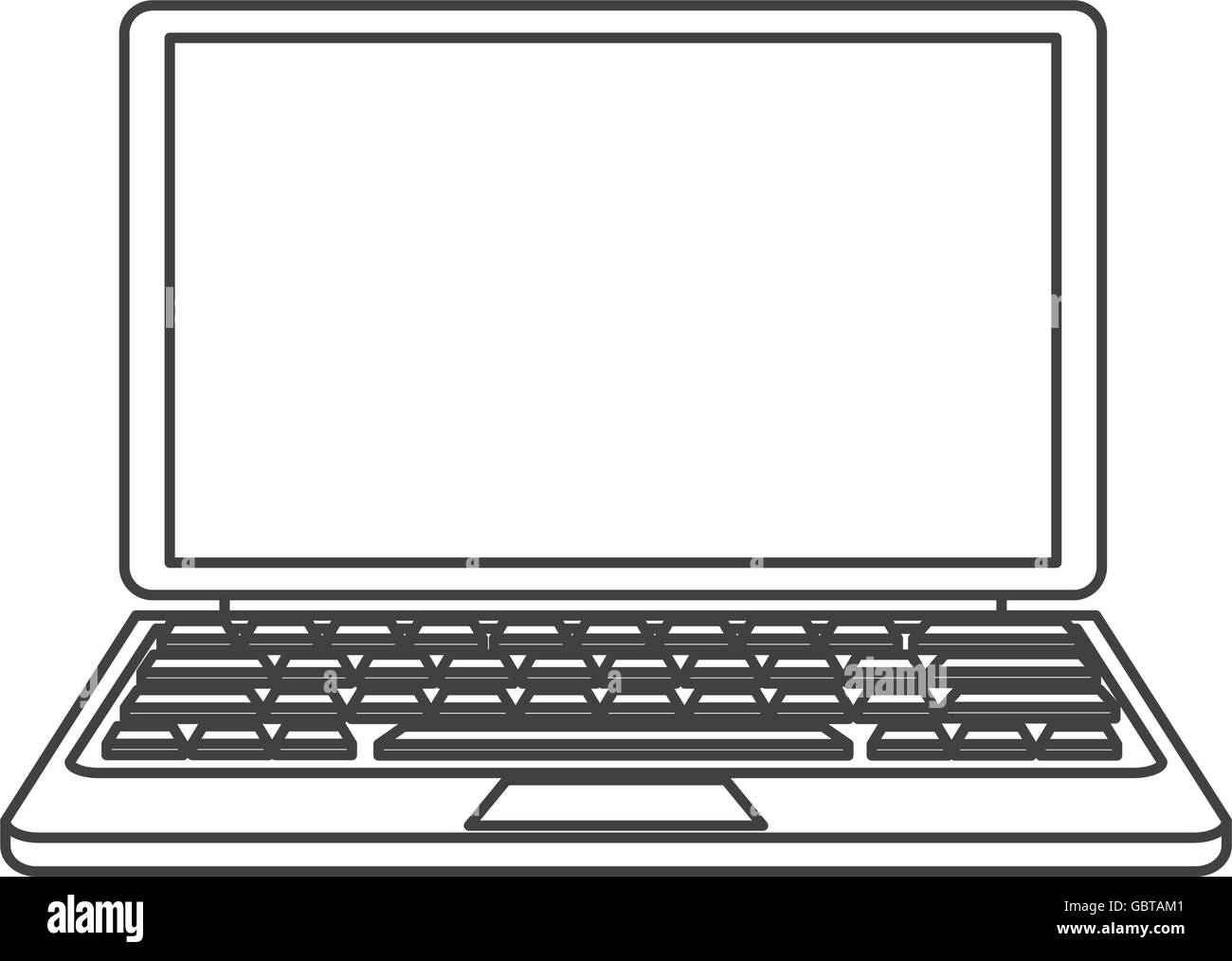 laptop frontview icon Stock Vector Image & Art - Alamy